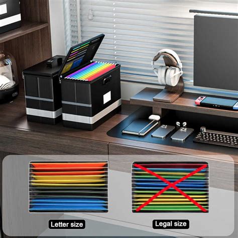 Portable File Safe Box Fireproof Document Box With Lock Waterproof Collapsible Fireproof File