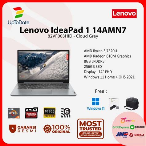 Jual Lenovo Ideapad Amn Hid Ryzen U Gb Gb W Ohs Sand Di Seller Up To Date