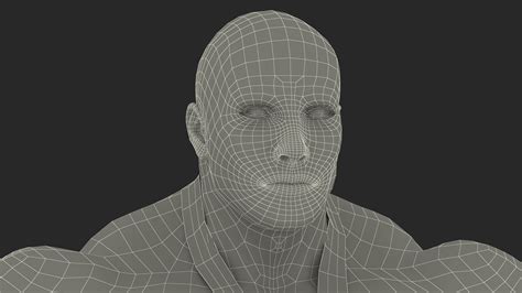 Bodybuilder Man Character T Pose 3d 3d Molier International