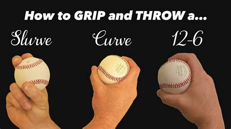 Baseball Pitching Curveballs How To Throw A Slurve Curve And 12 6 Curveball Artofit