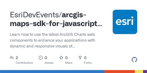 GitHub EsriDevEvents Arcgis Maps Sdk For Javascript Charts Components Ds Learn How To