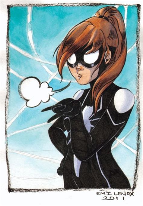 50 Spider Girl Black Suit Edition Geek Pinterest Spider Girl