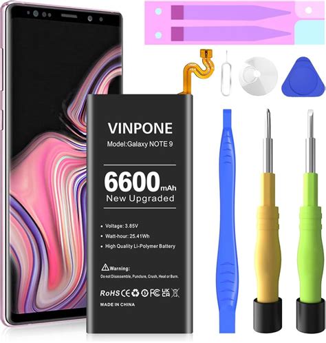 Shenmz Galaxy Note 9 Battery [upgraded] 6600mah Li Polymer