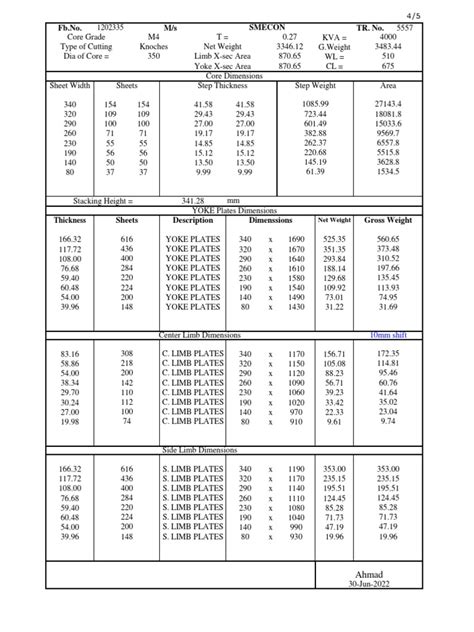 4000 34 5 11 5 Dyn11 Core Pdf