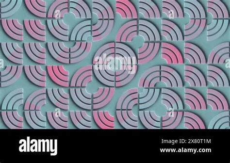 digital loop animation of a repeating geometric pattern of intertwining