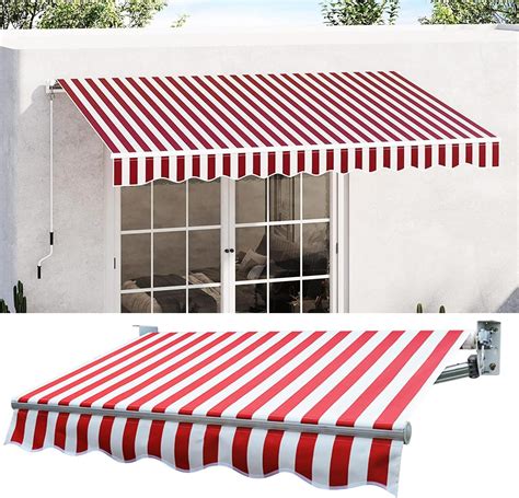 Retractable Patio Awning Replacement Fabric Waterproof