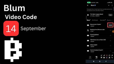 Secure Your Crypto Blum Verify Code Blum Video Code Today Blum