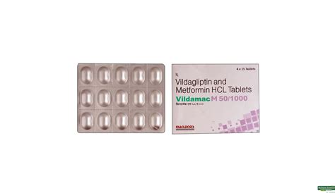 Buy Vildamac M 50 1000mg 15 Tablets Online At Best Price Wellness Forever