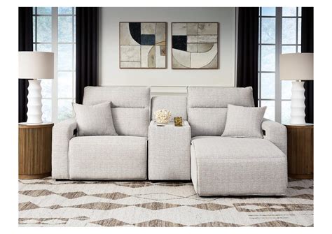 Modmax Ii 3 Piece Power Reclining Sectional With Chaise And Console
