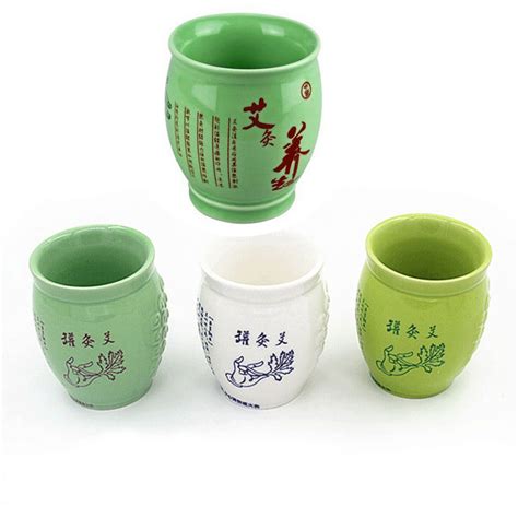 双层陶瓷刮痧艾灸杯温灸杯魔灸罐艾灸器艾灸刮痧罐傻瓜灸悬灸仪虎窝淘