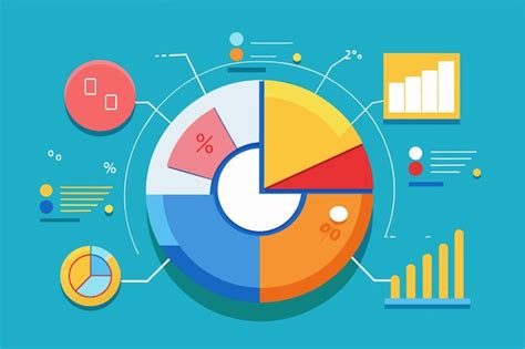 Premium Vector A Pie Chart With A Few Different Graphs A Pie Chart