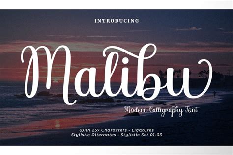 Malibu A Modern Calligraphy Font Otf Ttf Woff Malibu A Modern Calligraphy Font Otf Ttf Woff