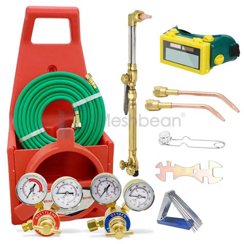 Portable Brazing Torch Kit With Gauge Oxygen Acetylene Welding Cutting Torch Kit Imeshbean