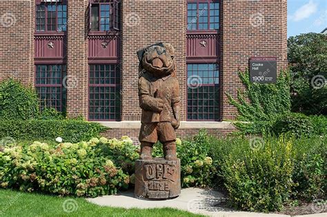 Goldy Gopher Mascot Statue At Cooke Hall On The Campus Of The