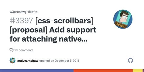 Css Scrollbars Proposal Add Support For Attaching Native Scrollbars