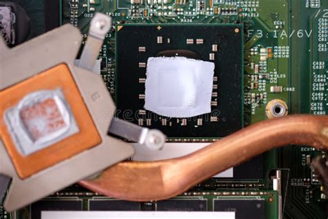 Cpu Thermal Grease Stock Image Image Of Engineer Closeup 126632871