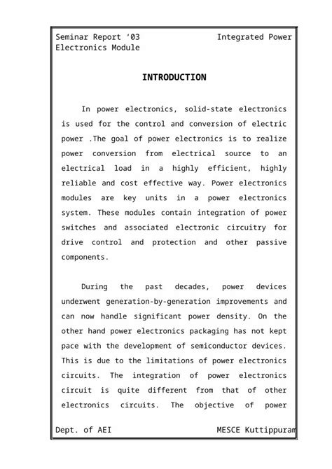 Doc Integrated Power Electronics Module Dokumentips