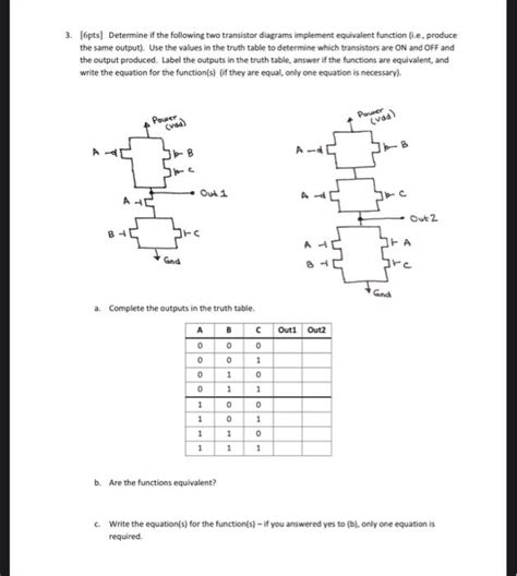 Solved Pts Determine If The Following Two Transistor Chegg