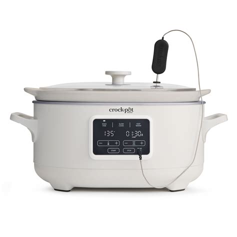 Crock Pot Programmable Quart Slow Cooker With Sous Vide Oat Milk Walmart Com