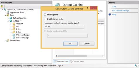 How To Stop An ASP NET Webforms Page Caching Different Versions Stack Overflow