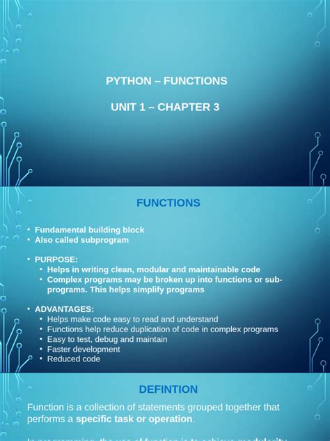 Python Functions Pdf