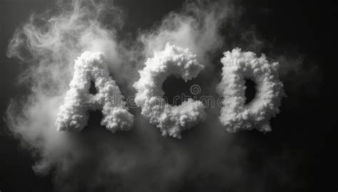 Fluffy Cloud Letters Spelling Acd Stock Image Image Of Clouds Ethereal 356696935