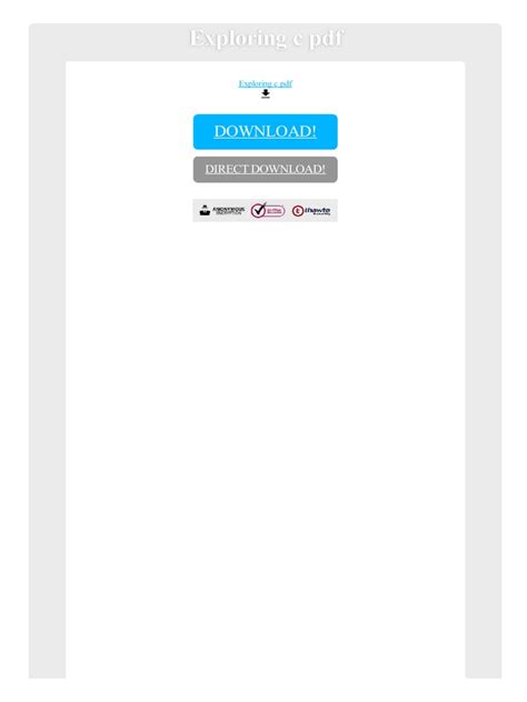 Exploring C Pdf Download Free Pdf Computing And Information Technology