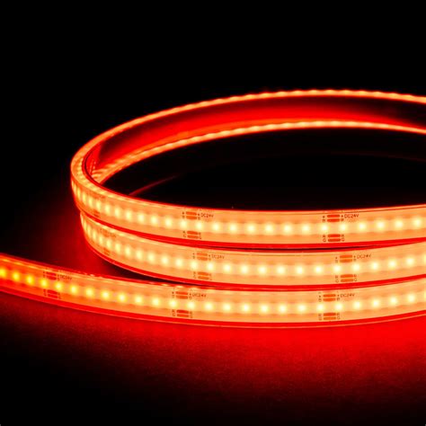 Dotless COB 15W 24V DC Dimmable LED Strip RGB HV9761 IP67 480 RGB