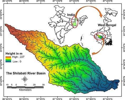 Basin Area Map For Shilabati River Download Scientific Diagram
