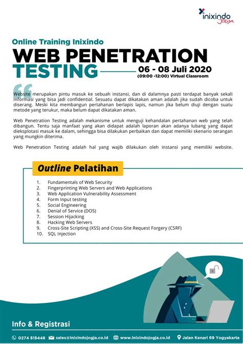 [online Training] Web App Penetration Testing Inixindo Jogja