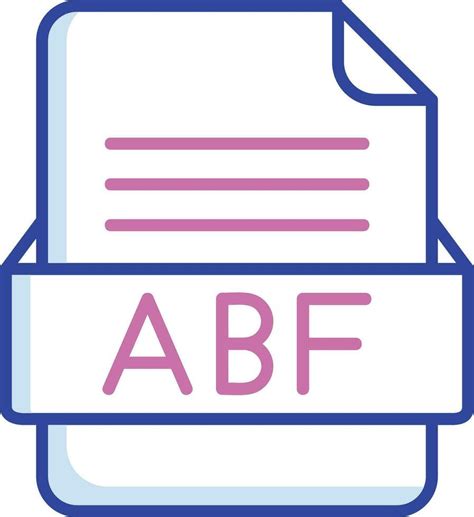 Abf File Format Vector Icon 29699064 Vector Art At Vecteezy