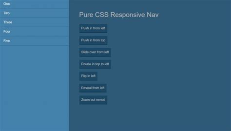 Bootstrap Off Canvas Menu Design Examples OnAirCode