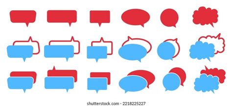 Message Bubbles Icon Set Chat Design Stock Vector Royalty Free Shutterstock