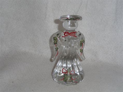 Blenko Hand Painted Christmas Angel Etsy