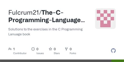 Github Fulcrum21the C Programming Language Exercises Solutions To