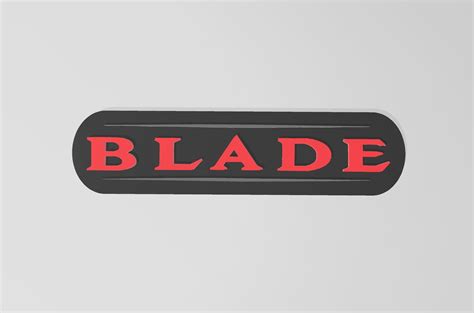 Stl File Blade Logo・design To Download And 3d Print・cults