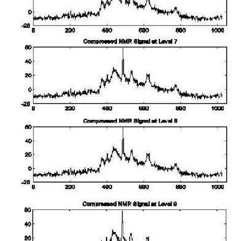 Wavelet Decomposition To The Original Nmr Signal Spectrum Up To Level 10 Download Scientific