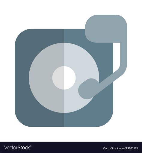 Turntable The Circular Rotating Platform Vector Image