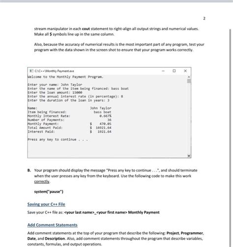 Solved Programming Assignment Monthly Payment Write A C