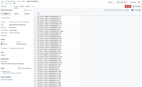 Data Connection • Syncs • Set Up A Streaming Sync • Palantir