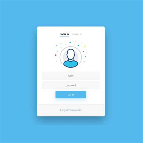 Free Html And Css Login Forms Css Author