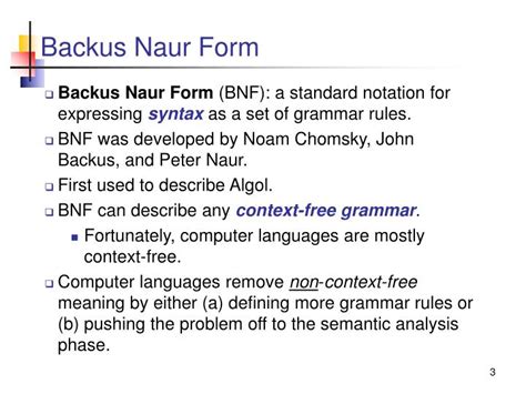 Ppt Syntax And Backus Naur Form Powerpoint Presentation Id3265482