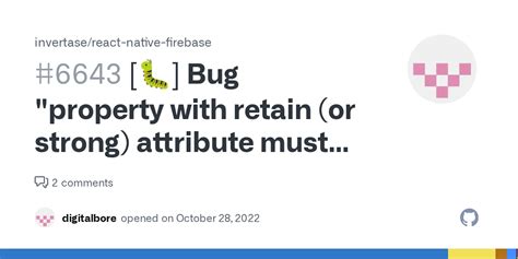 🐛 Bug Property With Retain Or Strong Attribute Must Be Of Object Type Firebase Messaging