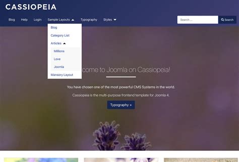 Cassiopeia Template In Joomla 4 Novatrend Blog