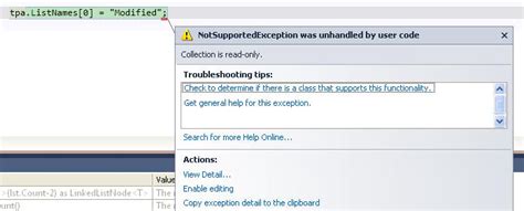 how to return private collection technical stuffs