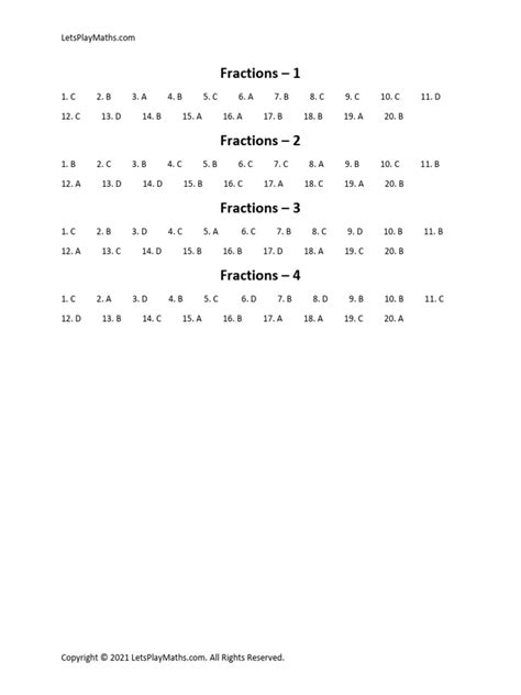 Class 7 Fractions Answer Pdf