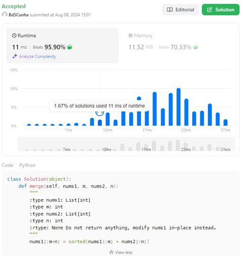 Bruno Cunha On Linkedin Day 1 Solving Problems On The Leetcode
