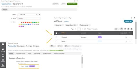 Tags Management In The Back Office Orocommerce Orocrm And Oroplatform Documentation