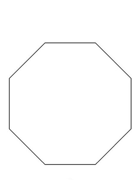 One Dimensional Octagon Coloring Page