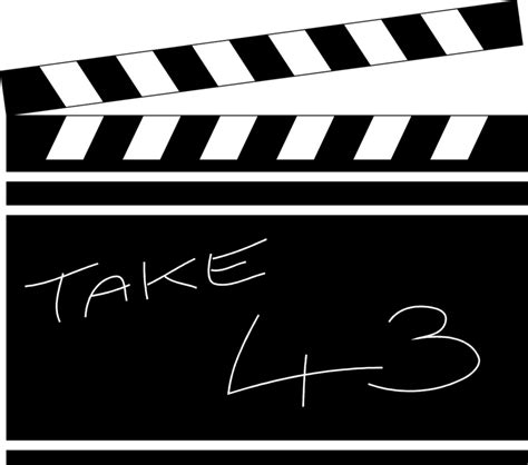 Download Film Clipart Clapperboard Film Cutting On Action Clapboard